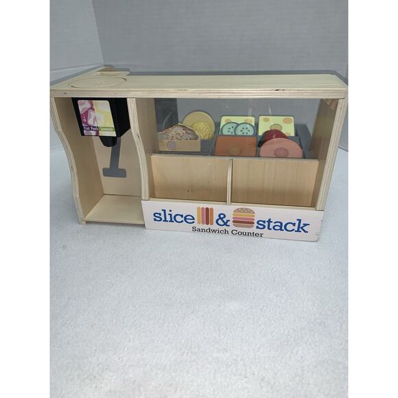 Melissa & Doug | Toys | Melissa Doug Slice Stack Sandwich Wood Deli ...
